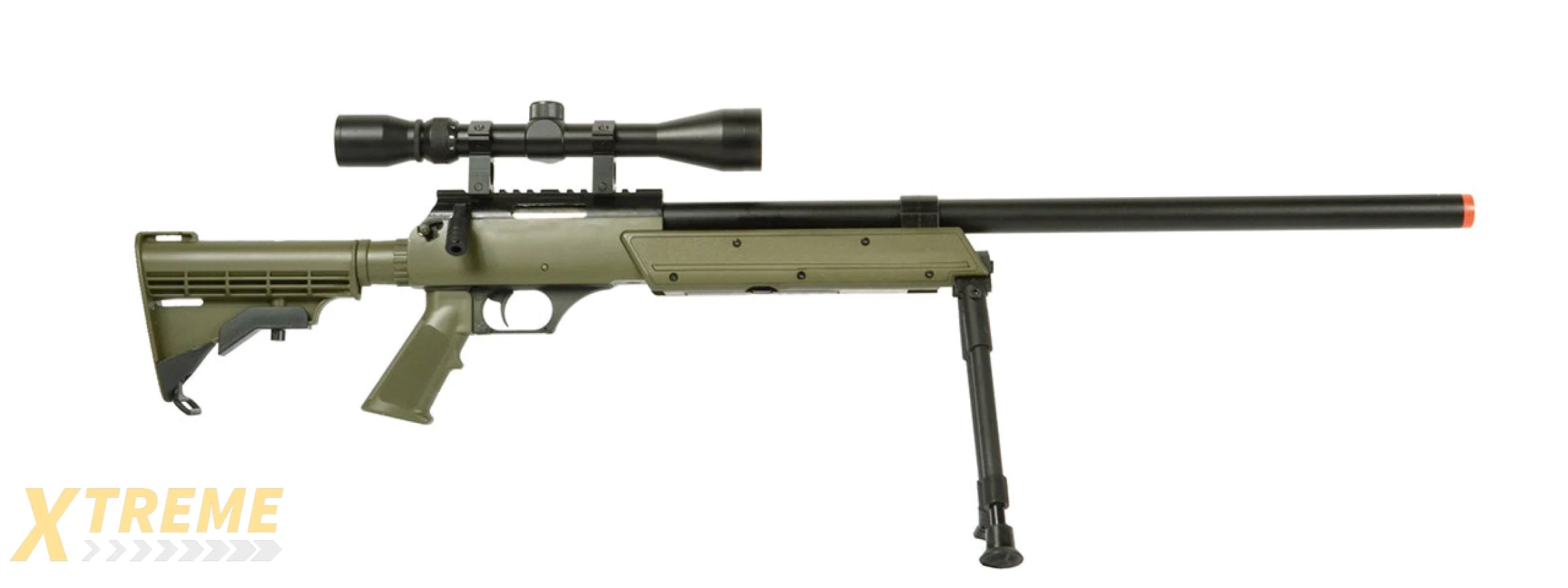 WELLFIRE APS SR-2 MODULAR BOLT ACTION SNIPER RIFLE W/ SCOPE - OD GREEN ...